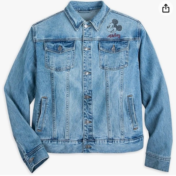 Disney | Jackets & Coats | Disney Mickey Mouse Denim Jacket Xl | Poshmark